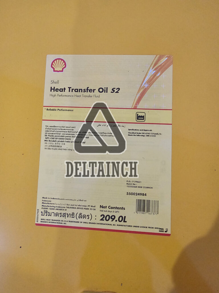 Shell Heat Transfer Oil S2 209L – Deltainch